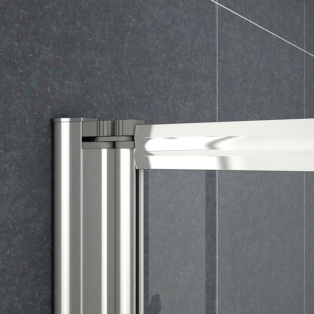 800x1400mm Over Bath Sliding Shower Screen Straight Framed Door Glass ...