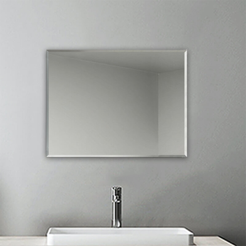 Simple Bedroom Frameless Pre-drilled Wall Mounted Plain Mirrors 5mm ...