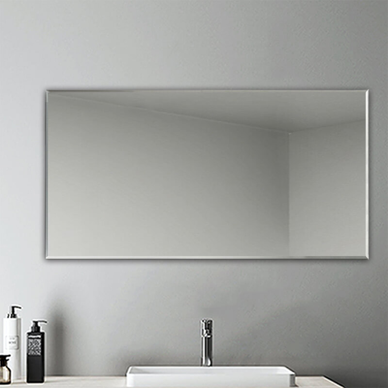 Simple Bedroom Frameless Pre-drilled Wall Mounted Plain Mirrors 5mm ...