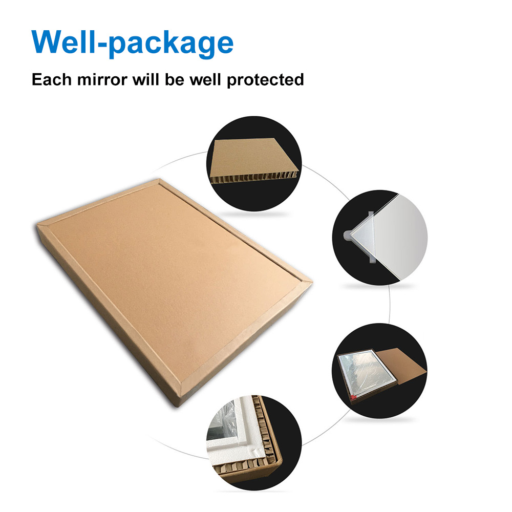 Large Size Bathroom Mirror LED Light Anti Mist Wall lighted Mirror with ...